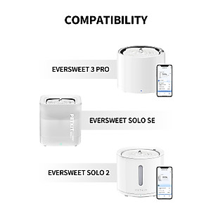 PETKIT Upgraded Filter Units 3.0 for Pet Water Fountains Eversweet 2S/3/3 Pro,Eversweet Solo/Solo SE & CYBERTAIL, Replacement Filters (5 pcs)