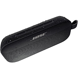 Bose SoundLink Flex Bluetooth Portable Speaker, Wireless Waterproof Speaker for Outdoor Travel - Black (Renewed)