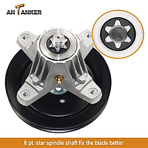 Antanker Spindle 918-04822A 918-04822B 618-04822 for MTD Cub Cadet Troy Bilt 918-04889 918-04950, for Rotary 14328, for Oregon 82-058 42" Mower Deck Tractor Riding Mower 30'' Mini Riders LTX1040