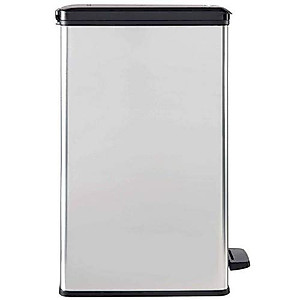 CURVER Deco Slim Rubbish bin, 40 l, Silver