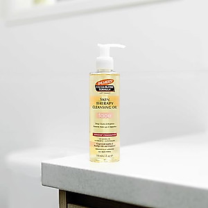 Palmer's Cocoa Butter Skin Therapy Cleansing Facial Oil, Gentle Makeup Remover for Face, Rosehip Fragrance, 6.5 Ounce