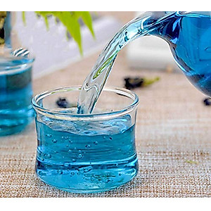 500 Grams (17.6 Oz) Blue Butterfly Pea Flowers, All Natural Dried Butterfly Pea Flower Herbs Herbal Healthy Tea Drink Recipes Natural Food Coloring