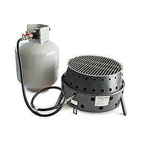 Volcano Grills 3-Fuel Portable Camping Stove/Fire Pit, Charcoal, Collapses down to 5 inches; for convenient portability and storage (VL-20-300)