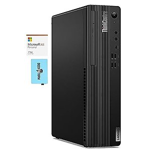 Lenovo ThinkCentre M75s Gen 2 SFF School & Business Mini Desktop (AMD Ryzen 5 PRO 4650G 6-Core, 16GB RAM, 256GB PCIe SSD + 2TB HDD (3.5), Win 11 Pro) with MS 365 Personal, Dockztorm Hub