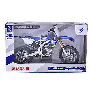 New-Ray Motorcycle Yamaha YZF 450 2017 Miniature Scale 1/12°, 57983, Multicolor
