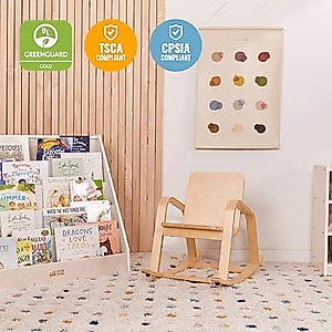 ECR4Kids Bentwood Rocking Chair, Kids Furniture, Natural