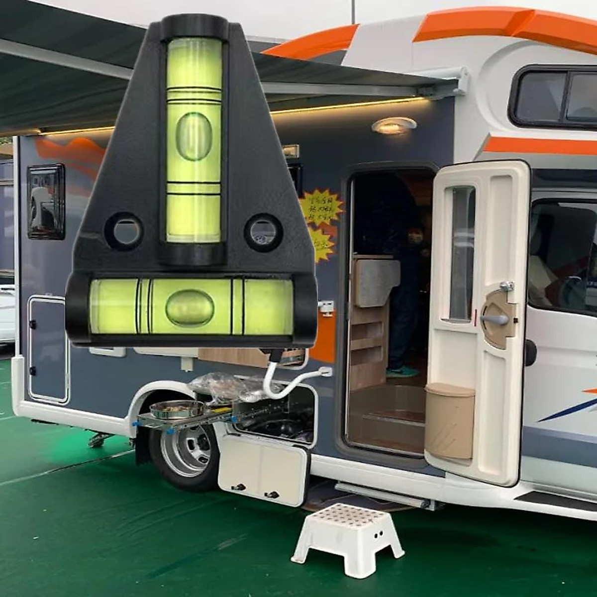 WOYISEPG 2Pcs Magnetic RV Levelers, with Screws Mounting and Magnetism Dual-use, RV Parts Accessories Exterior Leveling Stablilization Levelers