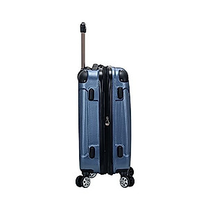 Rockland London Hardside Expandable Luggage with Spinner Wheels, Blue, Carry-On 20-Inch