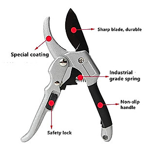 GYDXJGJ Gardening Pruning Shears Which Can Cut Branches of 24mm Diameter Fruit Trees Flowers Branches and Scissors Hand Tools