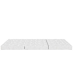 DHP Aries 4-Inch Tri Folding Mattress with Carry Bag and Washable Cover, Twin Size