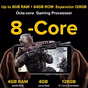 Ulefone Rugged Smartphones, Power Armor X11 Pro 8150mAh Battery, 8GB+64GB Android 12 Octa-core Rugged Phone, 16MP Rear Camera 5.45-inch Screen, Dual SIM 4G, IP68 Waterproof Unlocked Cell Phone