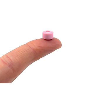 Teak Tuning Premium Fingerboard Apex Bearing Wheels, Strawberry - Matte Finish - New Street Style, Custom Teak Urethane - Custom Bearing Lock Pocket - 77D Hardness, 7.7mm Dia. - Made in The USA