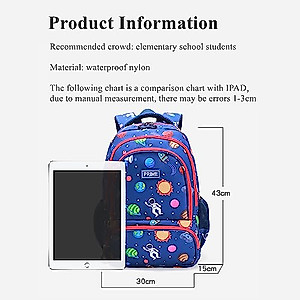Armbq Kids Backpack for Boys Girls, Teens Casual Bookbag for Kindergarten Elementary Lightweight Travel School Bags, Pink Rainbow