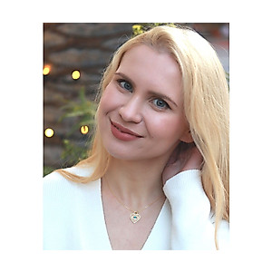 Ambica New York Heart Evil Eye Necklace for Women,14K Gold Plated Necklace with Heart Pendant,Turquoise Evil Eye Pendant Third Eye Necklace, Sterling Silver, No Gemstone