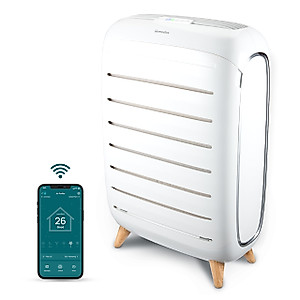 Homedics Smart Air Purifier, 4-in-1 Console for Extra-Large Rooms, True HEPA Filtration, UV-C Technology Reduces Bacteria & Virus, Wi-Fi, Voice Control