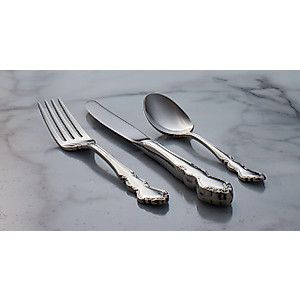 Oneida 2766045Al20 Dover 45 Piece Fine Flatware Set, Service For 8