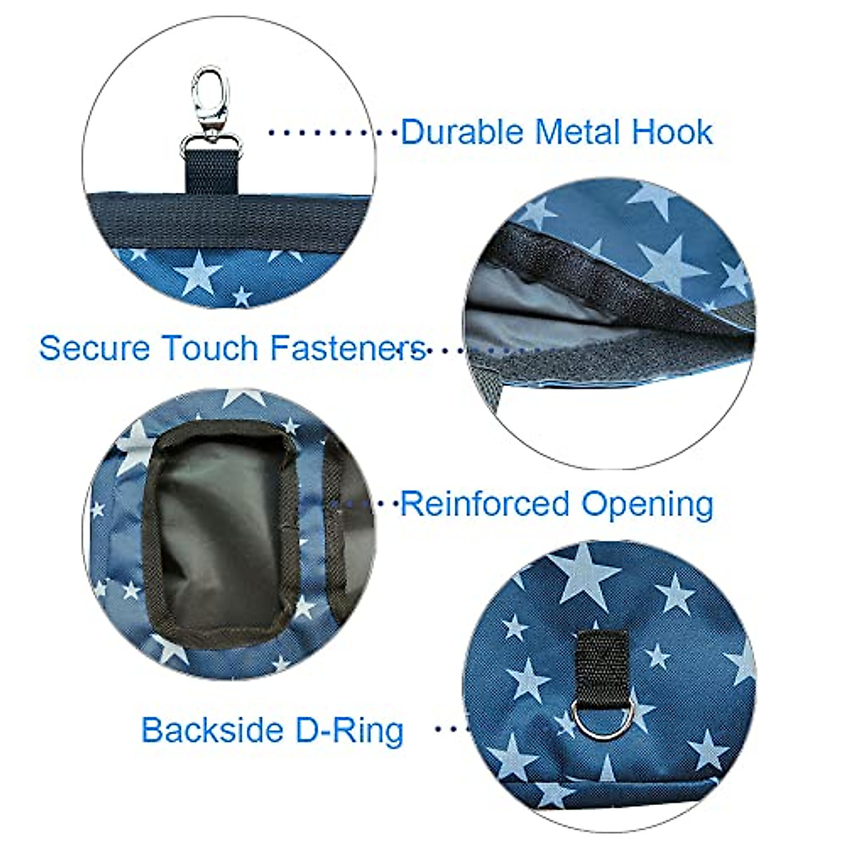 Guinea Pig Hay Feeder, Hanging Rabbit Hay Feeder Bag for Guinea Pigs Bunnies Chinchillas. Stars