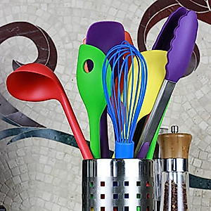 Chef Craft Premium Silicone Cooking Ladle, 11.25 inch, Red