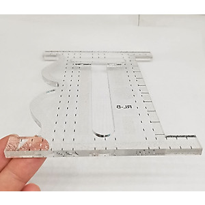 HONEYSEW Quilting Ruler Sid is A Straight,Curvy Quilting Tool with A Cut Out Center to Helping You Create Some Amazing Designs