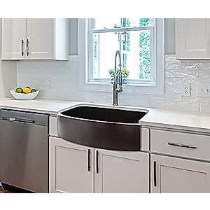 Copper Farmhouse Round Apron Kitchen Sink