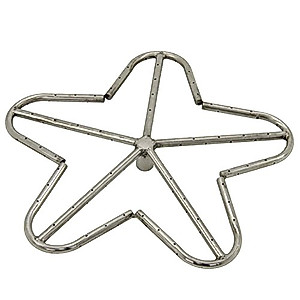 HPC Fire Penta Fire Pit Burner (PENTA18-NG), 18-Inch, Stainless Steel, Natural Gas