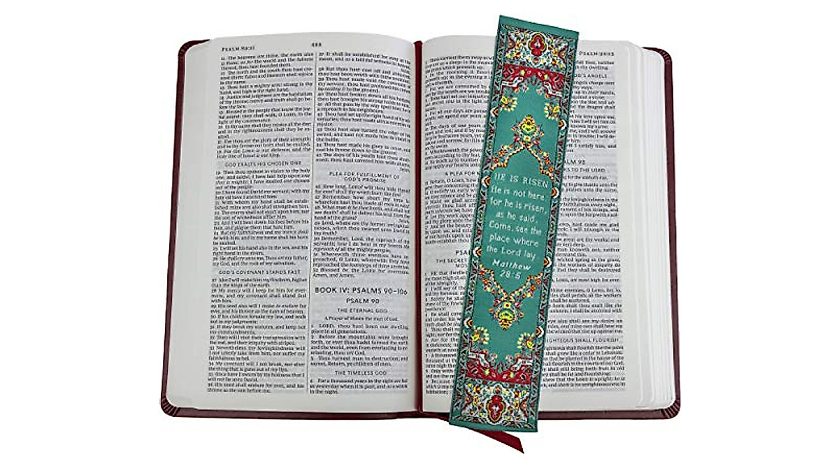 He is Risen Woven Christian Bookmark | Bible & Easter Gift