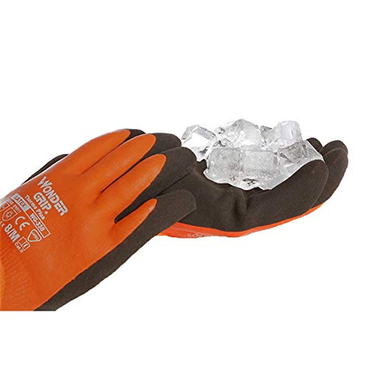 Wonder Grip Gloves WG-338 THERMO Plus Latex Waterproof Warm Thermal Lined Cold Winter Work Gloves (L)