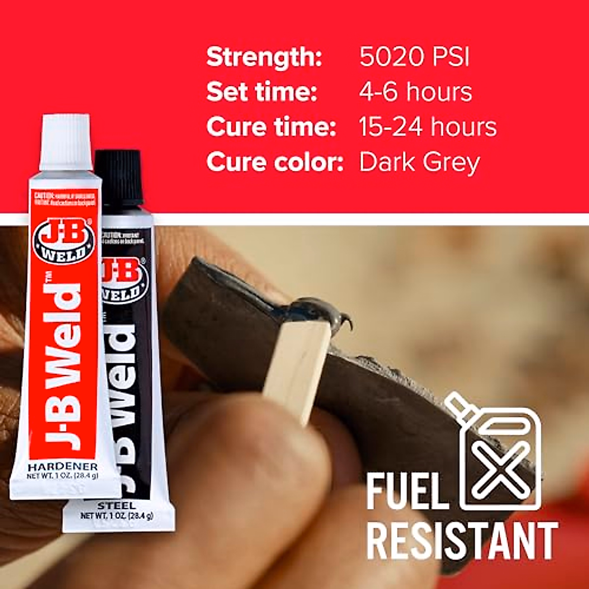 J-B Weld 8265S Original Cold-Weld Steel Reinforced Epoxy - 2 oz.