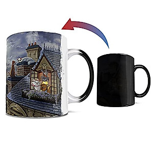 Morphing Mugs Disney – The Aristocats – Love Under the Moon – Thomas Kinkade Studios - One 11 oz Color Changing Ceramic Mug – Image Revealed When HOT Liquid Is Added!