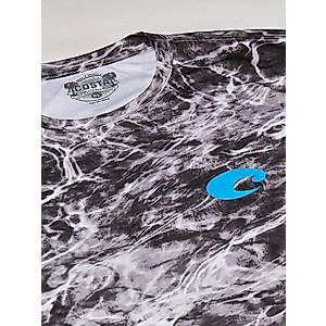 Costa Del Mar Mossy Oak Elements Tech Crew Performance Long Sleeve Shirt, Gray, Large