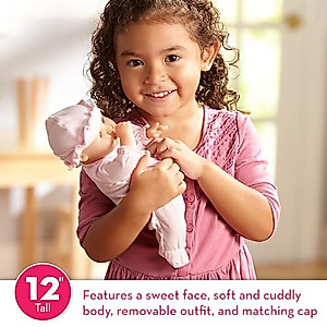 Melissa & Doug Mine to Love Jenna 12" Soft Body Baby Doll With Romper, Hat - Washable Doll Accessories, First For Toddlers 18 Months And Up
