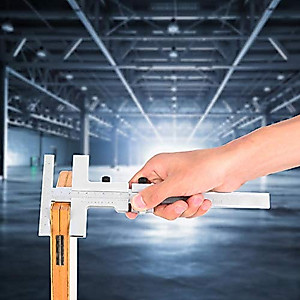 Caliper Rule Dial Caliper Vernier Caliper Metric Vernier Caliper Vernier Caliper,T-Type Vernier Caliper with Fine Adjustment Carbon Steel Ruler Measuring Tool 0-160mm