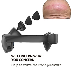 X-super Home VR Accessories for Meta Quest Pro Forehead Cushion Pad 2 Pcs Thick Foam Replacement with Lens Cover Bundles for Meta Pro