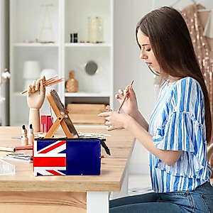 TBOUOBT Cosmetic Travel Bags, Makeup Case, Makeup Bag for Toiletries, Australian Federal Flag