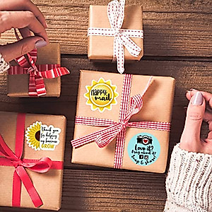 Happy Mail Sun Stickers,Thank You Stickers,Handmade Stickers,Small Shop Stickers,Envelopes Stickers for Small Business, Online Retailers,Handmade Goods,500 Labels Per Roll