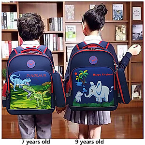 Cool Galaxy Astronaut Print Schoolbag for Boys Girls Roomy Space Backpack with Pencil Bag for Children Student Book bag (Blue with navy Astronauts)