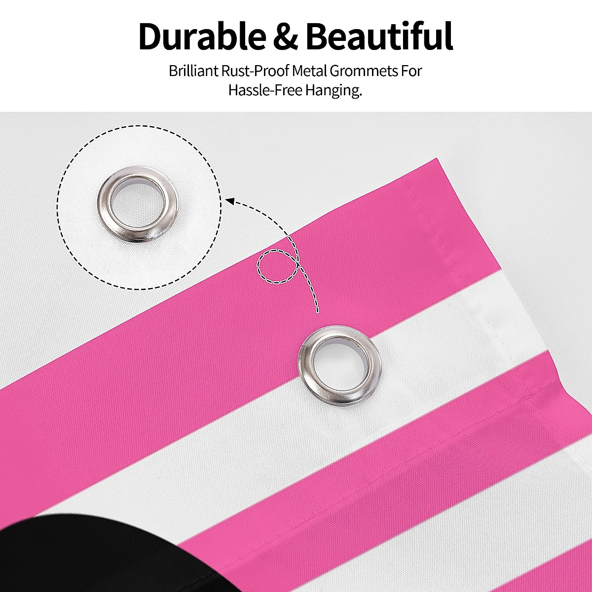 ANSTING Custom America Flag with Photo Personalized Tapestry Poster, Design Your Image, For Decor, Clubs, Concerts, Bars, Dorms, Living Rooms, Bedrooms (Pink)