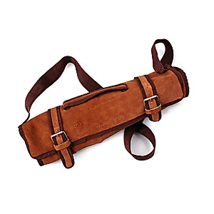 randy Handmade Damascus Kitchen Chef Knife Set - Professional Damascus Steel Knife Set - 10 pcs Japanese Damascus Knife Set With Leather Bag/Case(10801)