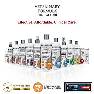 Veterinary Formula Clinical Care Antiseptic and Antifungal Medicated Shampoo for Dogs & Cats, 16oz – Helps Alleviate Scaly, Greasy, red Skin – Paraben, Dye, Soap-Free