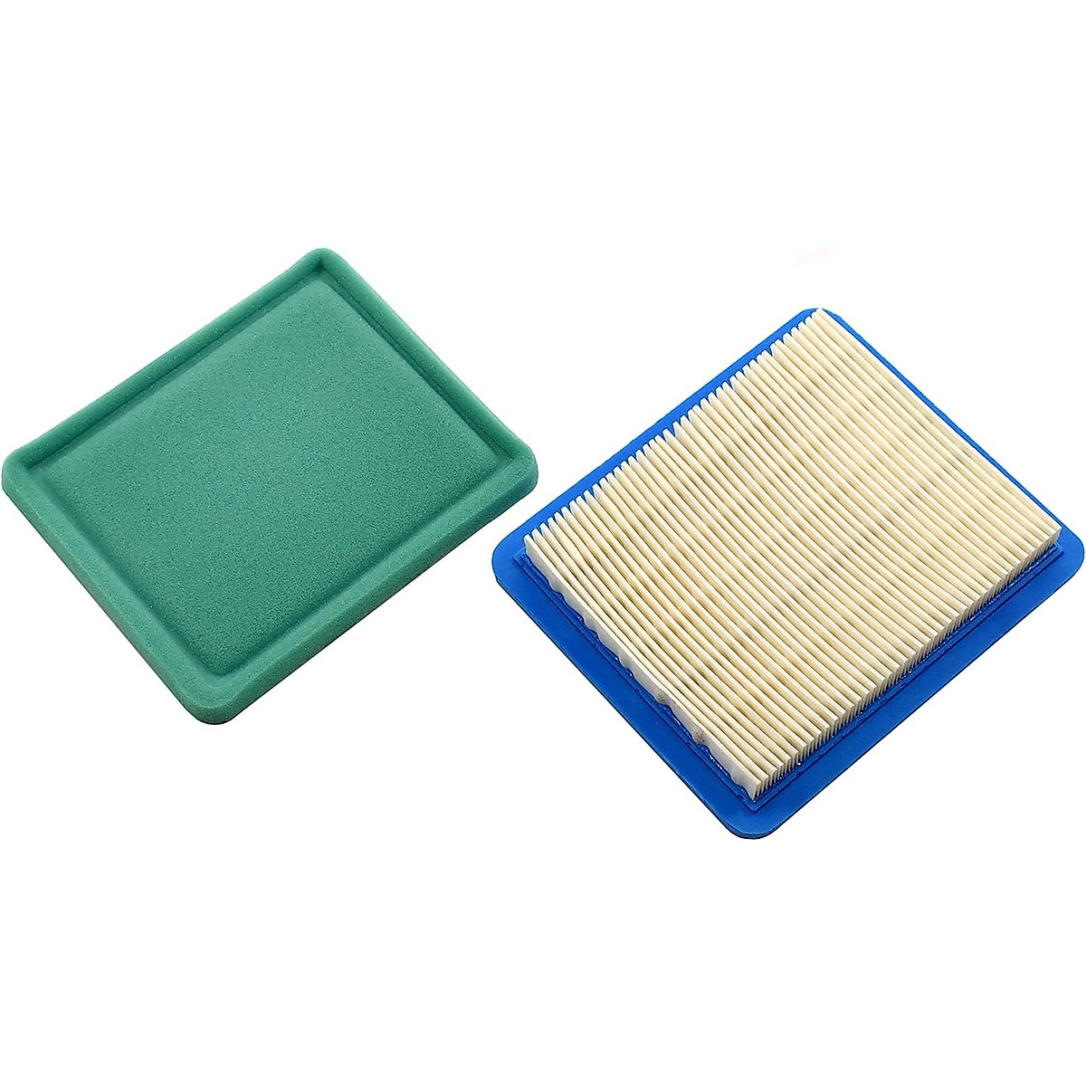 HQRP 2-Pack Filter Cartridge 491588S w/Pre-Filter compatible with Briggs & Stratton 3.5-6.75 HP Quantum Engines 625-1575 Series 625 650 675 625e 675e 675ex 725e 725ex Series Lawn Mower Engines