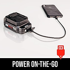 SKIL PWR CORE 12 Brushless 12V 1/4 In. Hex Compact Impact Driver Kit with 3-Speed & Halo Light & One-handed collet Includes 2.0Ah Lithium Batteries and PWR JUMP Charger -ID6744A-10