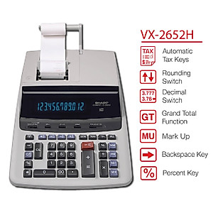 Sharp(R) VX-2652H Commercial-Use Calculator
