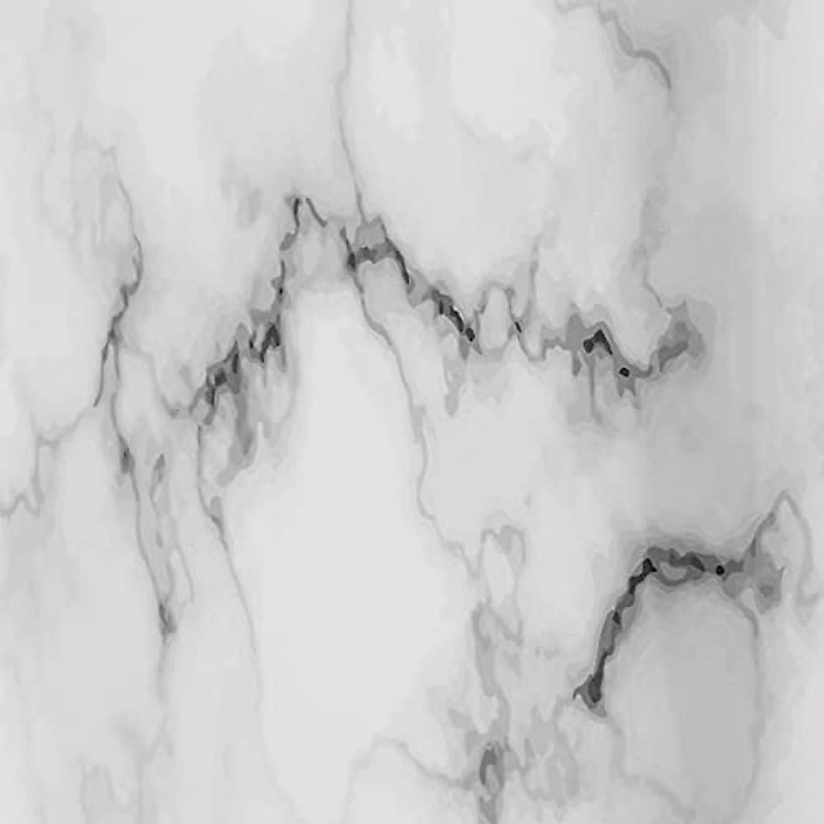 mDesign Small Rectangular Steel Trash Can, Narrow Wastebasket, Slim Garbage Container Bin, 2.4 Gallon for Bathroom, Bedroom, Kitchen, Home Office, Dorm, Recycling Waste Basket - Marble Print, Pack of 1