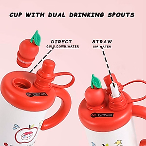 GPPYMX Large Capacity Insulated Tumbler with Lid and Straw，316 Stainless Steel Leakproof Insulated Cup ，27oz Iced Travel Coffee Mug for Ice Drink and Hot Beverage (Silver)