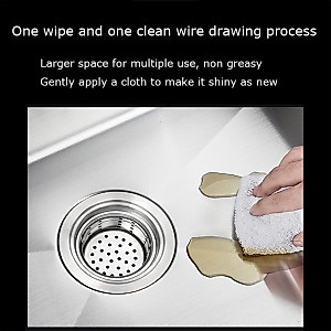 QHDPKU Freestanding Single Bowl Sink Commercial Restaurant Stainless Steel Sinks W/Workbench & Storage Shelves, Outdoor Kitchen Sink for Patio, Garden, Outdoor, 30 X 16 X 30 in