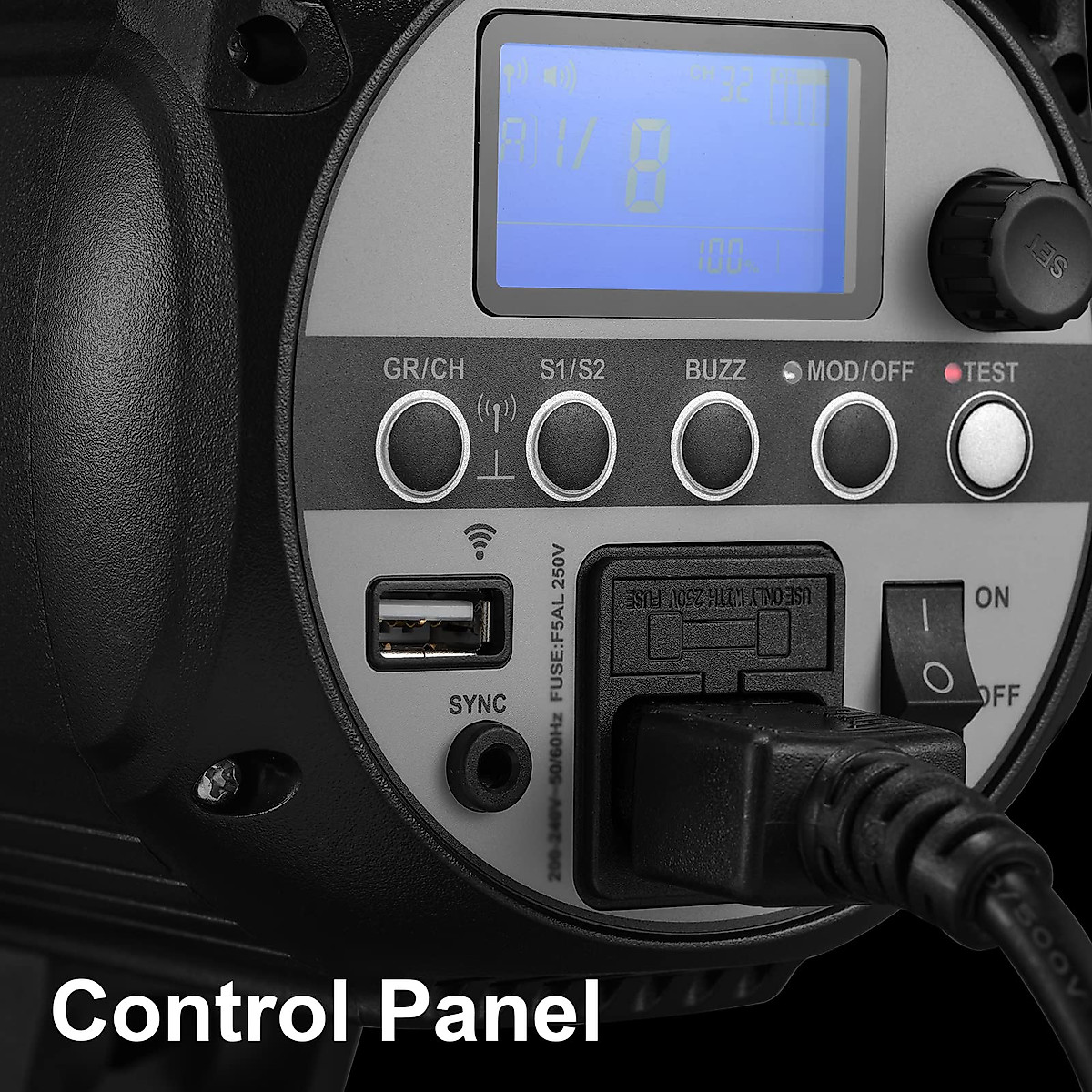 Godox SK400II-V Upgraded Studio Flash Light 400Ws Power 5600±200K Strobe Light with LED Modeling Lamp Bowens Mount Photography Flashes for Advertising Photography