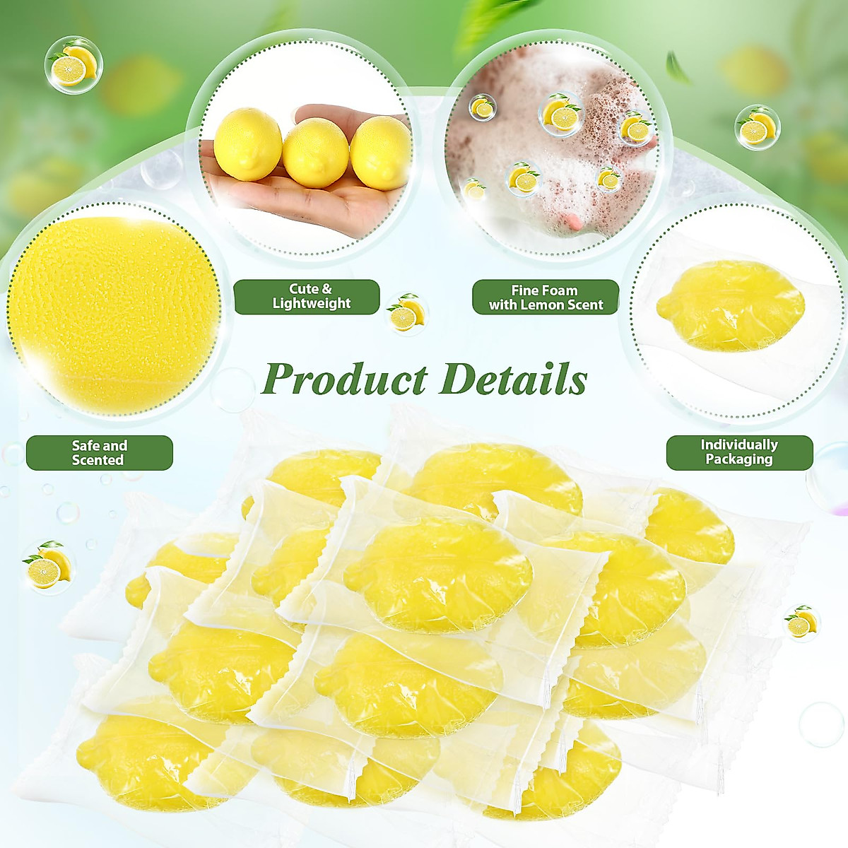 Dansib 30 Pcs Lemon Soap Party Favors Lemon Bridal Shower Favors Lemon Baby Shower Decorations Main Squeeze Themed Lemon Party Gift Lemon Shape Scented Botanical Soap for Wedding