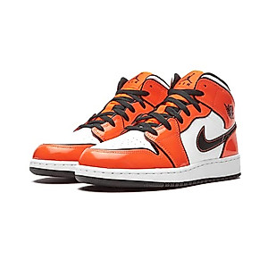 Jordan Youth Air 1 Mid SE GS BQ6931 802 Turf Orange - Size 6Y