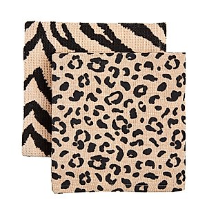 Mud Pie Zebra Animal Print Towel, 26" x 16 1/2"