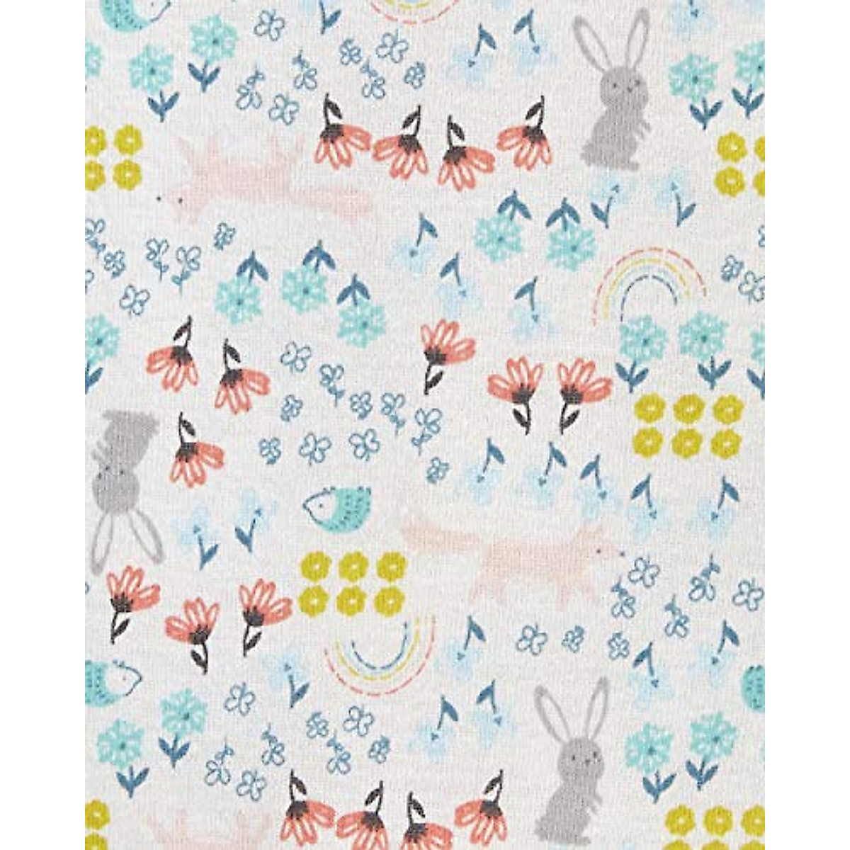 Simple Joys by Carter's Baby Girls' 5-Pack Long-Sleeve Bodysuit, Dots/Floral/Hearts/Owl, Preemie